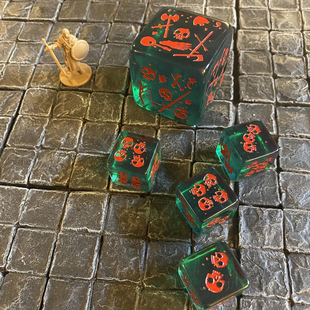 Set of 5 five Gelatinous Cube Minis That Are Also DICE - Etsy