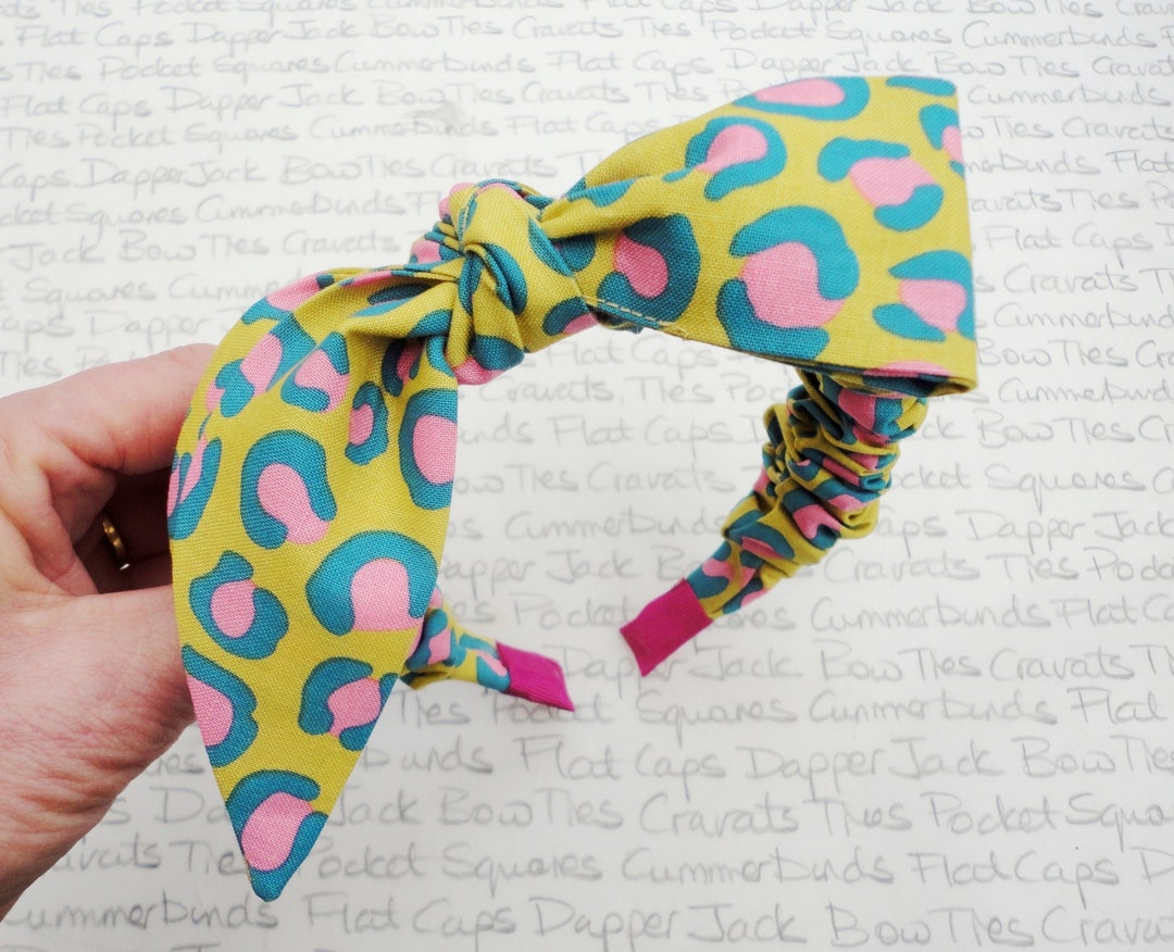 Ruched Headband With Detachable Bow - Etsy