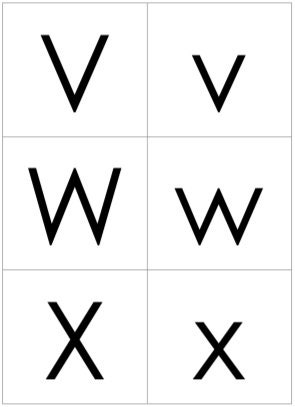 Basic Upper and Lowercase Montessori Waldorf Alphabet Matching Cards - Etsy