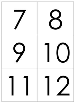 Basic Montessori Waldorf Number Flashcards 1-100 - Etsy