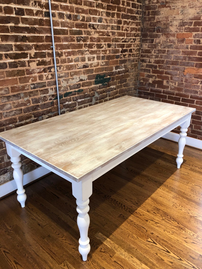 Classic Farmhouse Dining Table // Distressed Dining Table // - Etsy