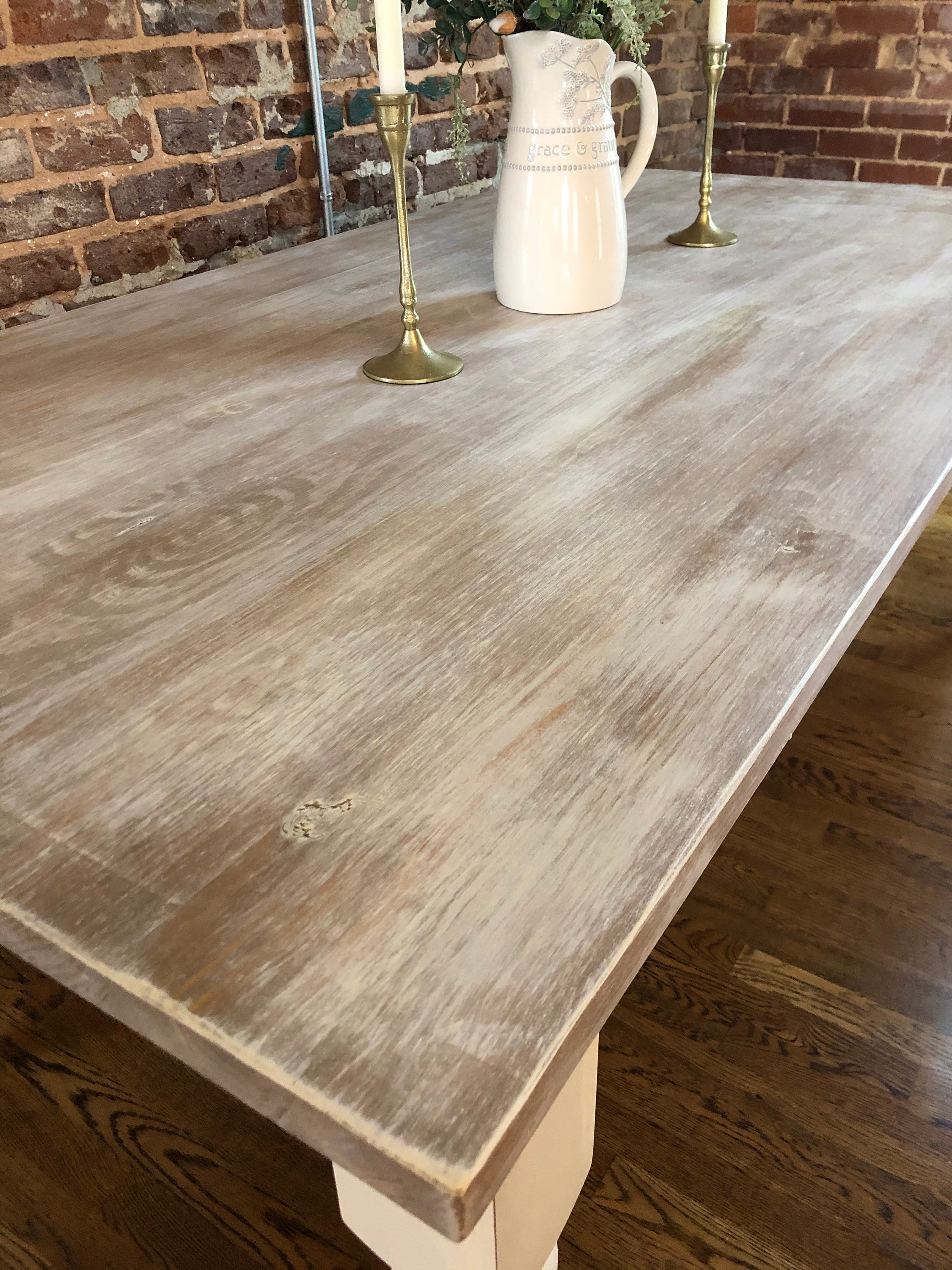 Classic Farmhouse Dining Table // Distressed Dining Table // - Etsy