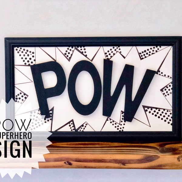 Pow Sign - Etsy