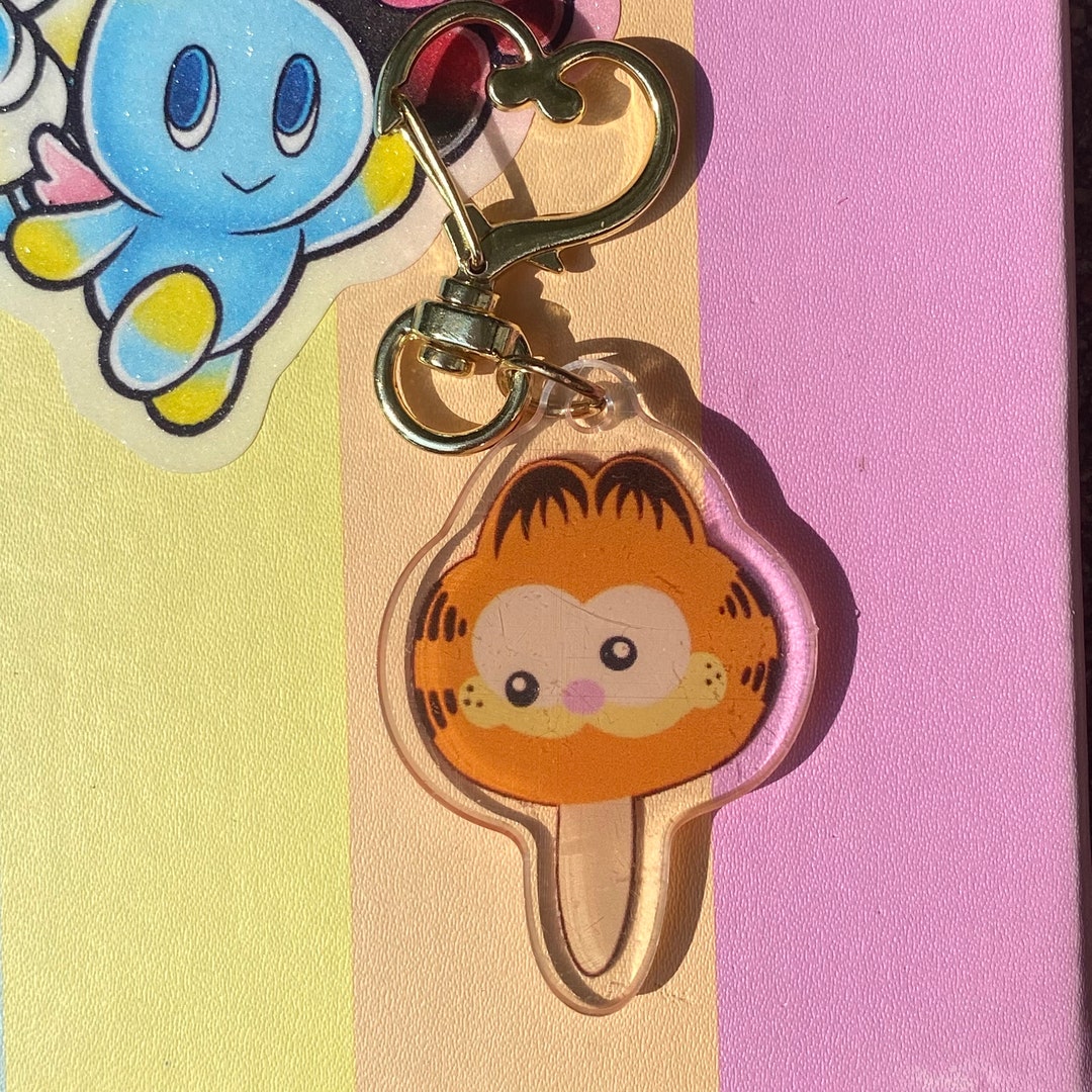 Garfield Popsicle Paleta Acrylic Charm - Etsy