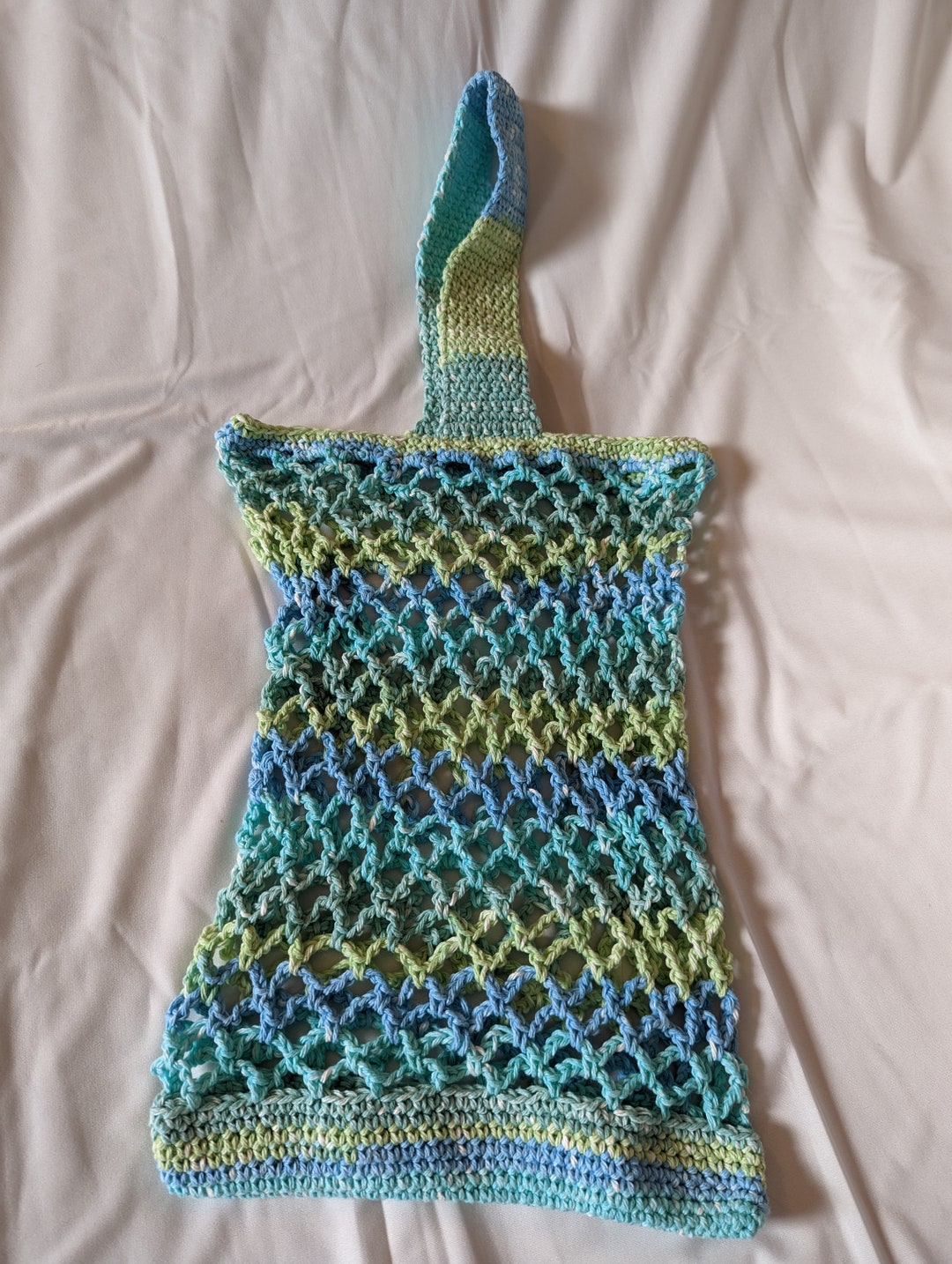 Sea Glass Crochet Market Bag - Etsy