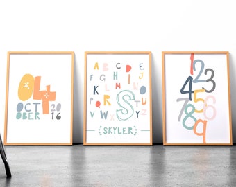 Orange nursery decor | Etsy