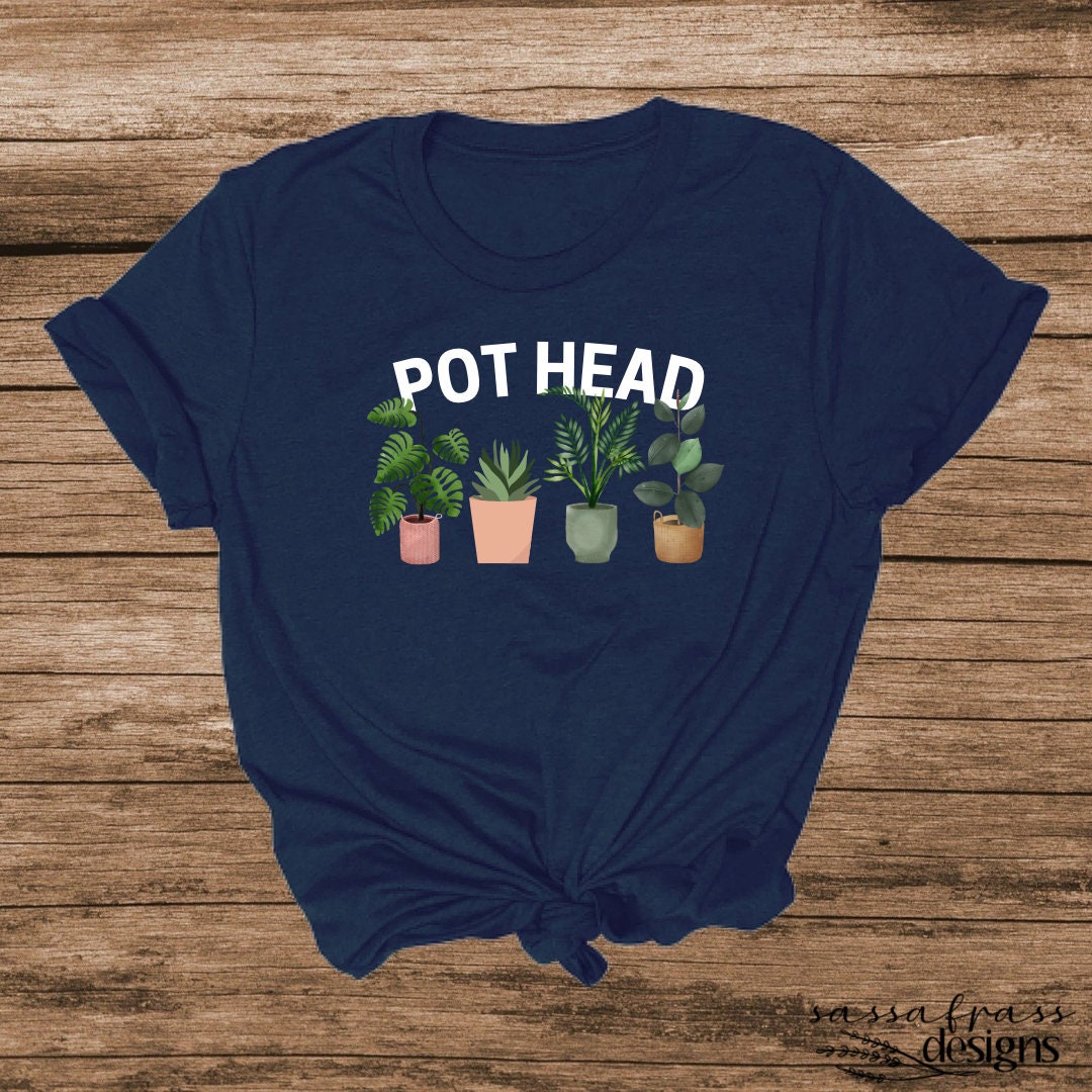 Pothead Plant PNG/SVG Direct to Film Transfer, Pot Head, Plant Lover ...