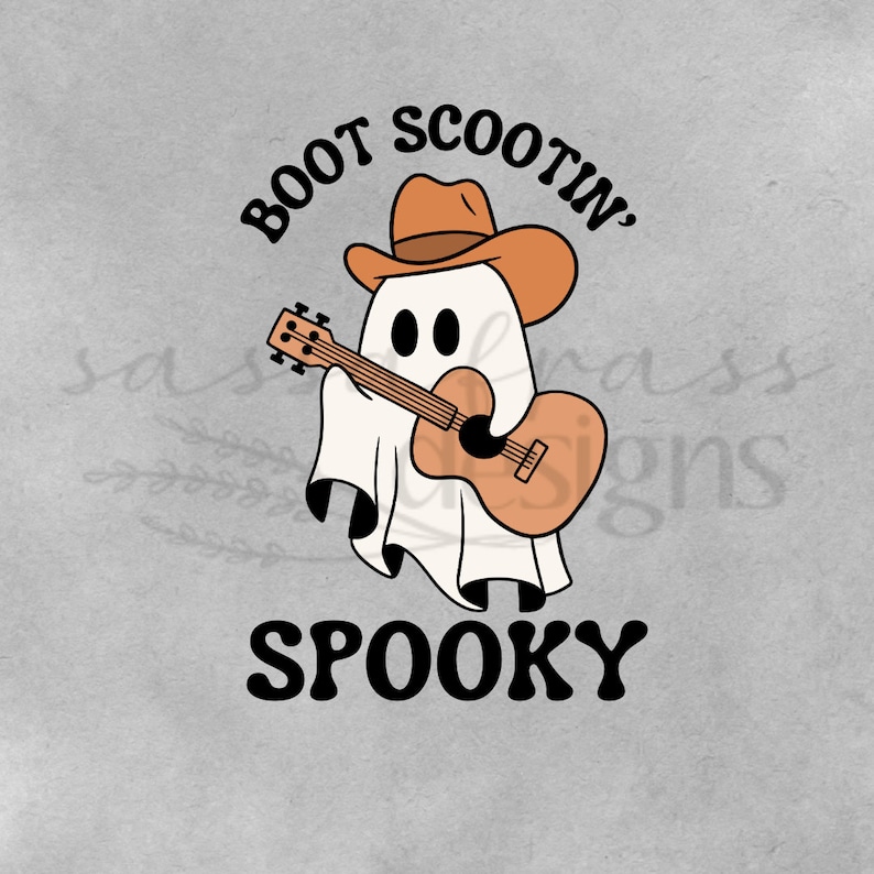 Boot Scootin Spooky Png, Halloween Png, Cowboy Ghost Png, Western ...