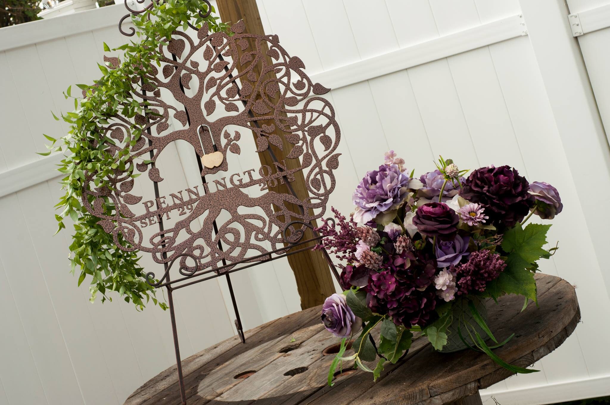 Curly Leaf Love Lock Tree | Etsy