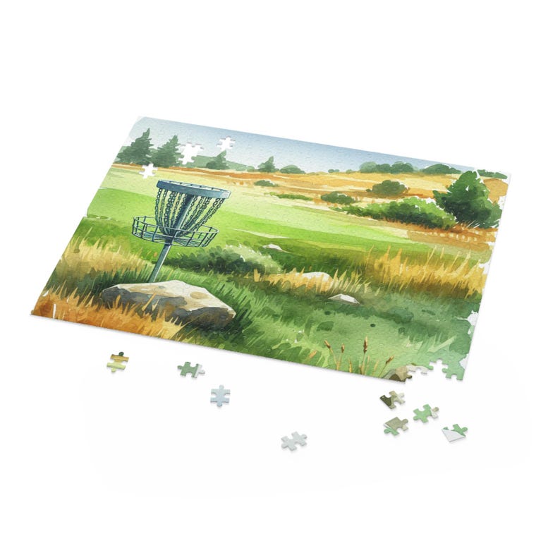 Disc Golf Watercolor Serenity Family Puzzle (500-piece) - Etsy