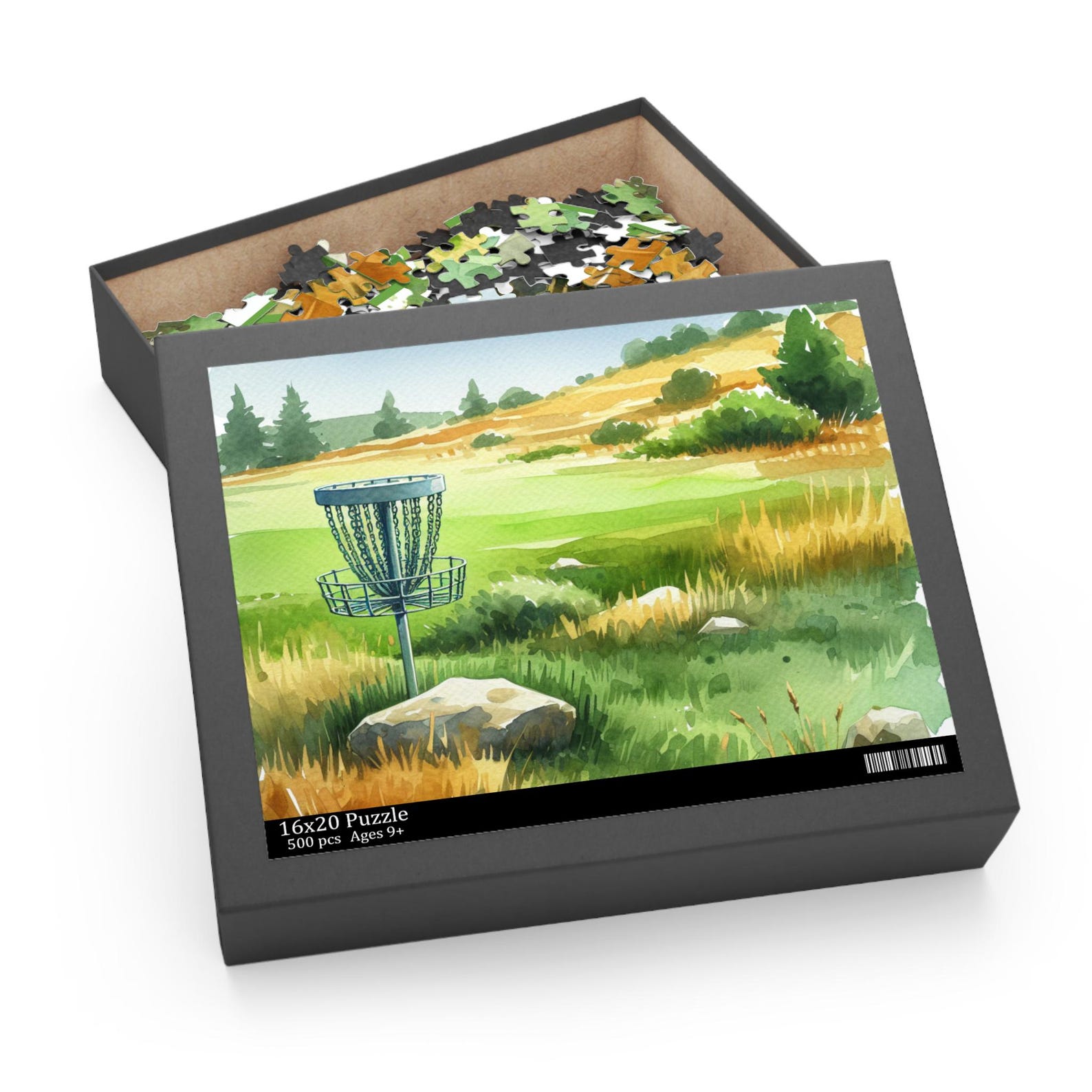 Disc Golf Watercolor Serenity Family Puzzle (500-piece) - Etsy
