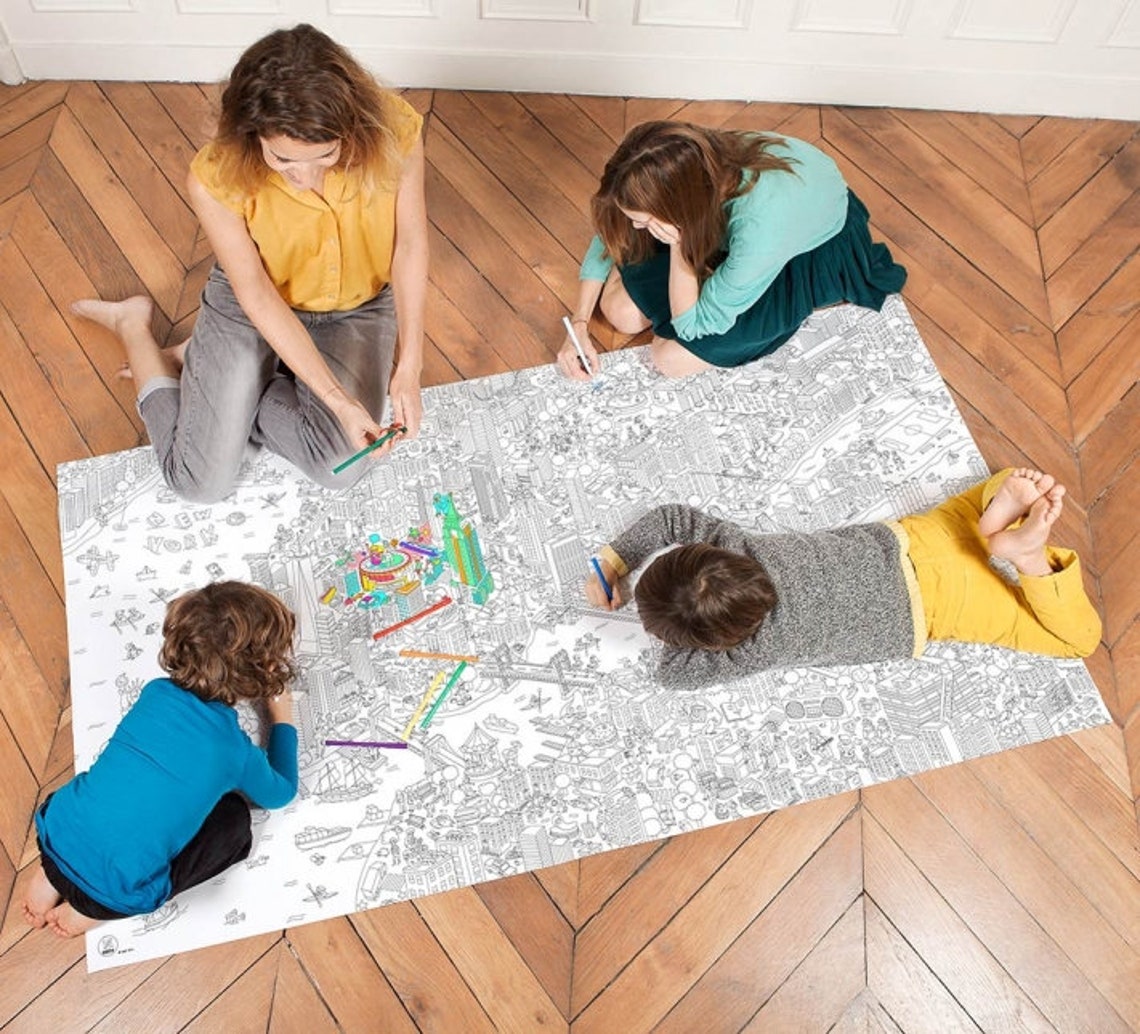 OMY | Coloring XXL Poster Roll - New York (6'x3') - Etsy