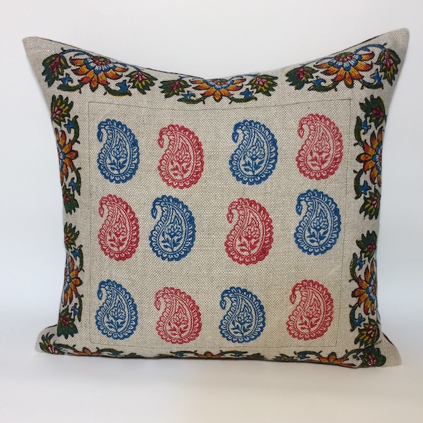 Paisley Block Print Fabric - Etsy UK