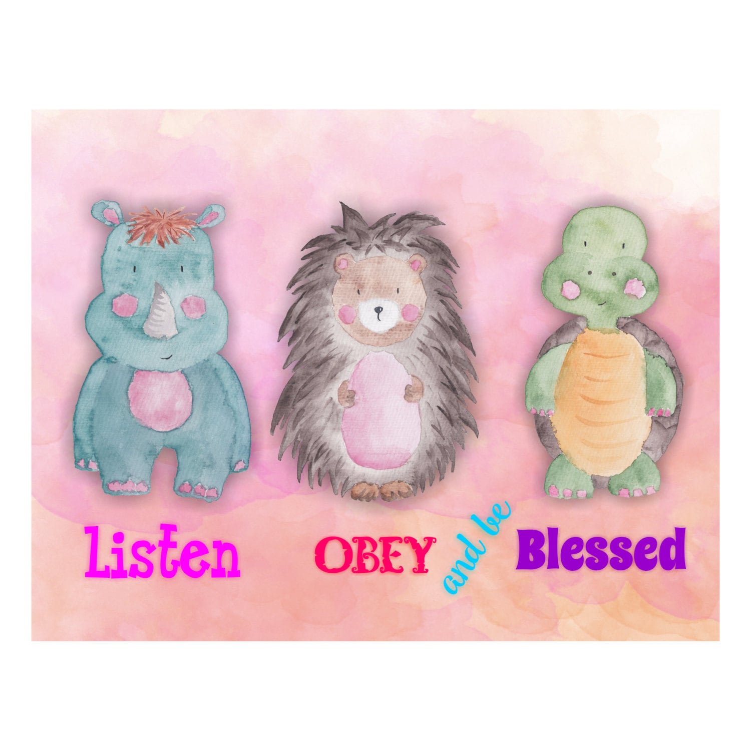 Listen Obey and Be Blessed Room Sign Digital Download - JW Gifts - JW ...
