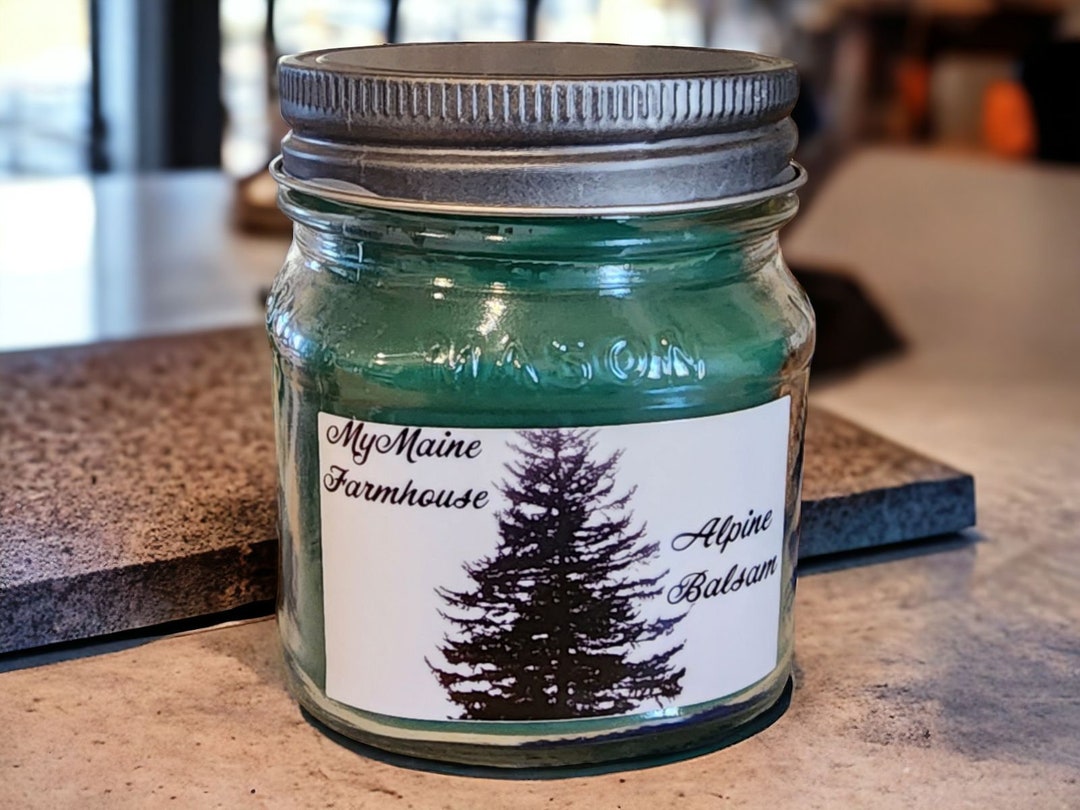 Alpine Balsam Soy Candle Mountain-inspired Evergreen Woodsy Pine ...