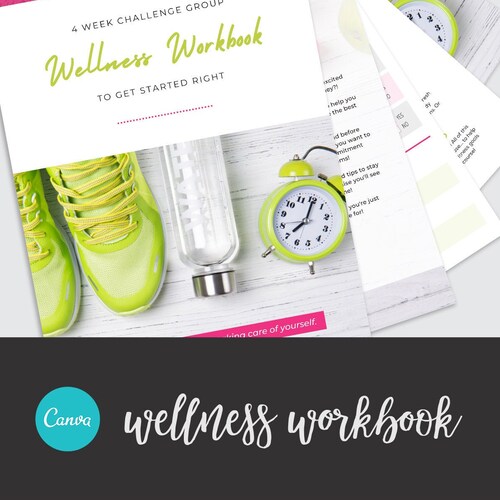 CANVA Challenger Wellness Workbook 4 Week New Challenger - Etsy