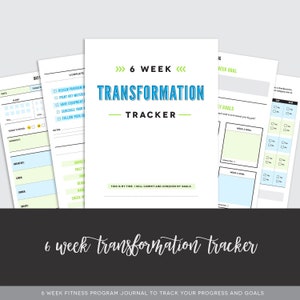 6 Wk Transformation Tracker (PERSONAL-USE) - Etsy
