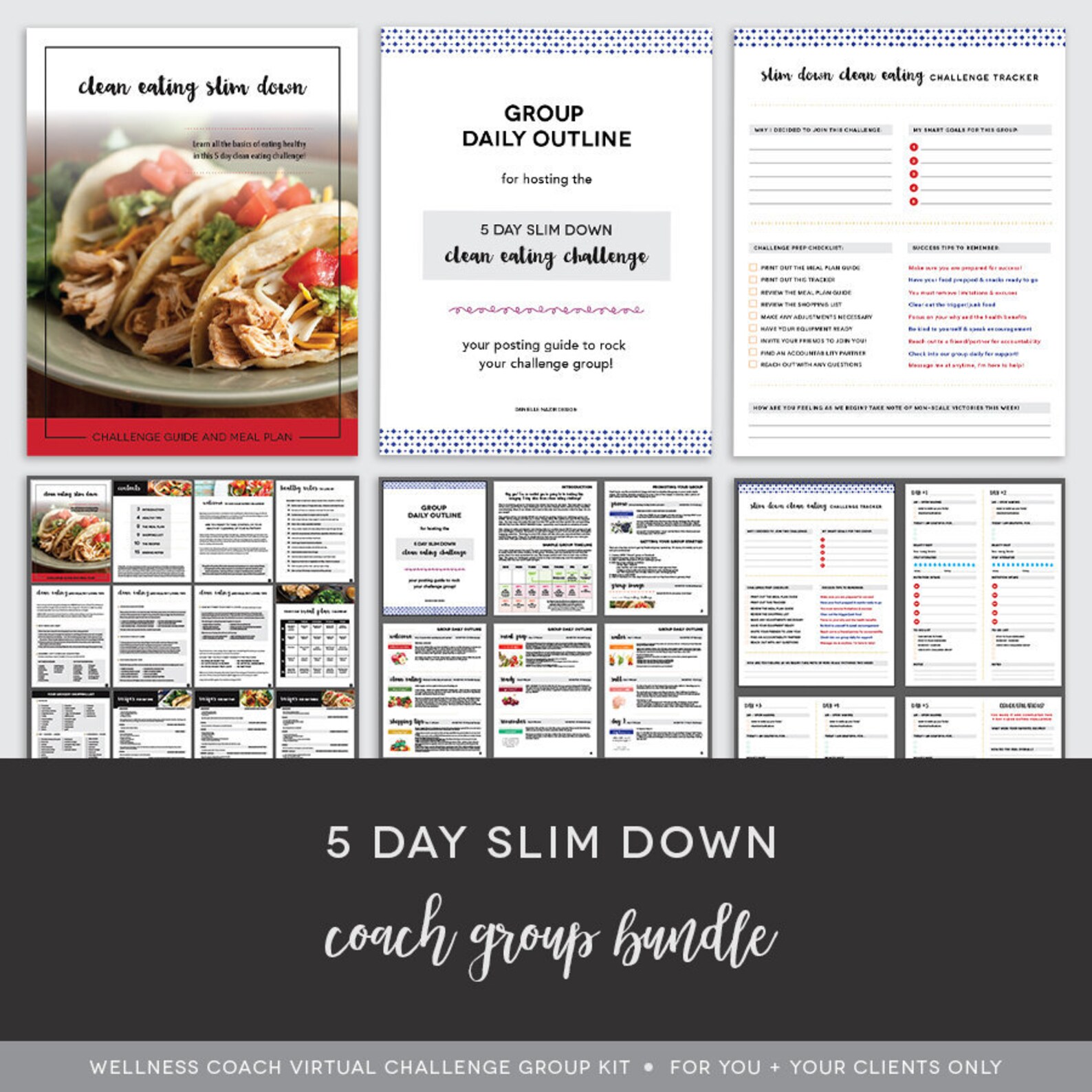 Coach Group Bundle : 5 Day Slim Down Challenge - Whole Foods Meal Plan ...