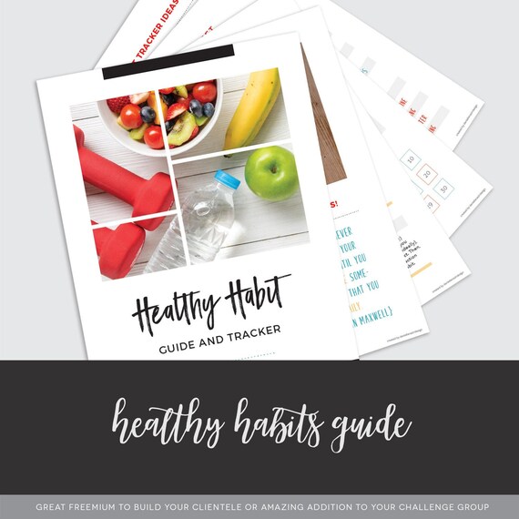 Healthy Habit Guide & Tracker Healthy Habit Tracker | Etsy