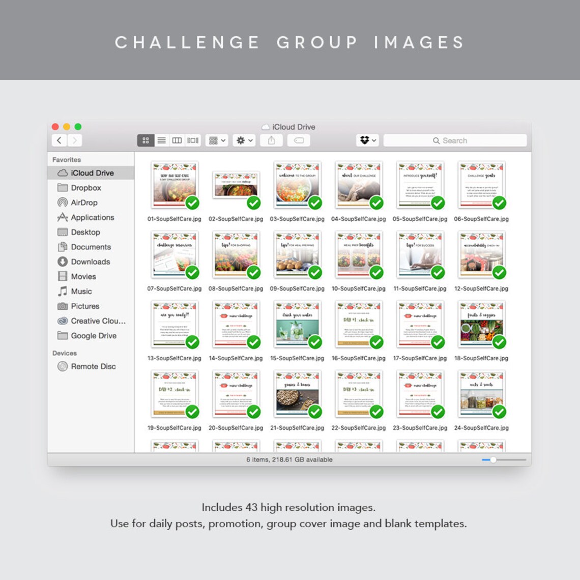 Coach Group Bundle : 5 Day Soup & Self-care Challenge - Healthy Soups ...