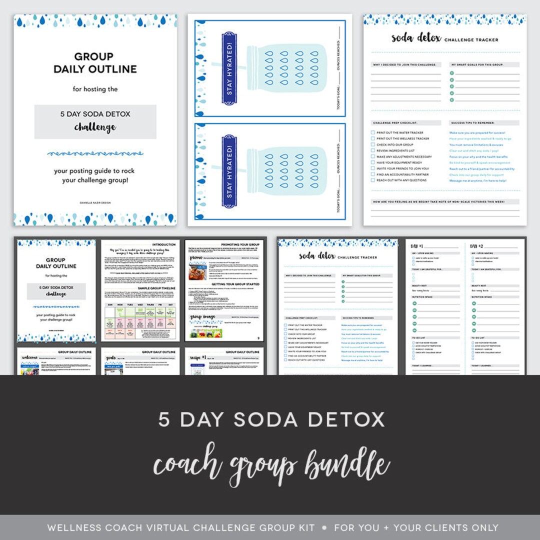 Coach Group Bundle : 5 Day Soda Detox Challenge - Water Recipes ...
