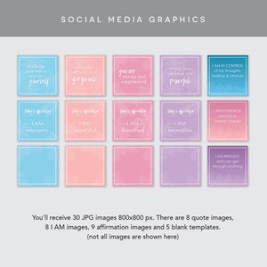 Affirmation Graphics I AM Affirmations Barre Barre Workout Blend Barre ...