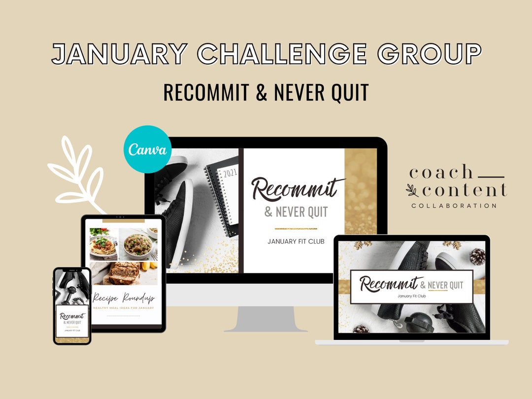 January 2021 Challenge Recommit & Never Quit Fit Club New Year ...