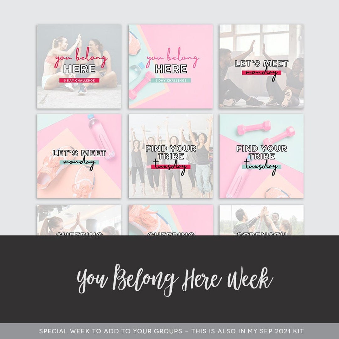 You Belong Here Week - Accountability Group - Fit Family Community Week ...