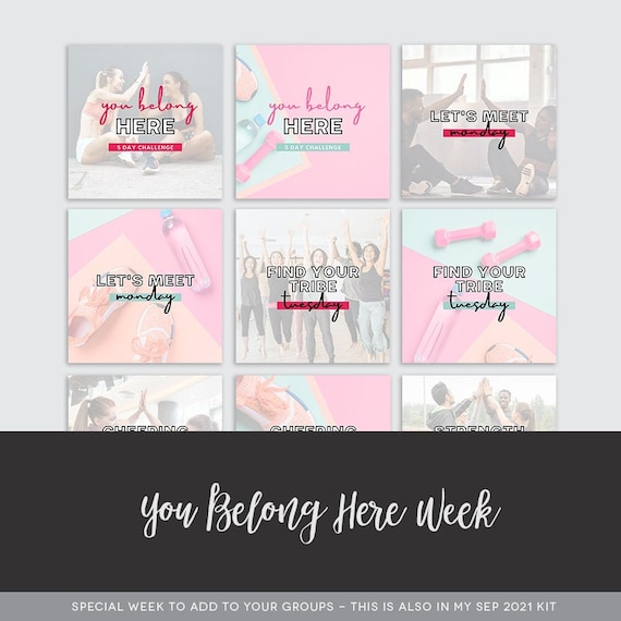 You Belong Here Week Accountability Group Fit Family | Etsy