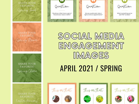 April Engagement Images April Images April Engagement - Etsy