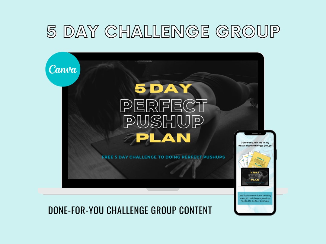 5 Day Perfect Pushup Plan, Push-up Challenge Done for You, Perfect ...