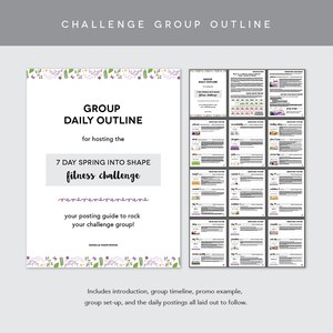 Coach Group Bundle : 7 Day Spring Into Shape Challenge Spring Challenge ...