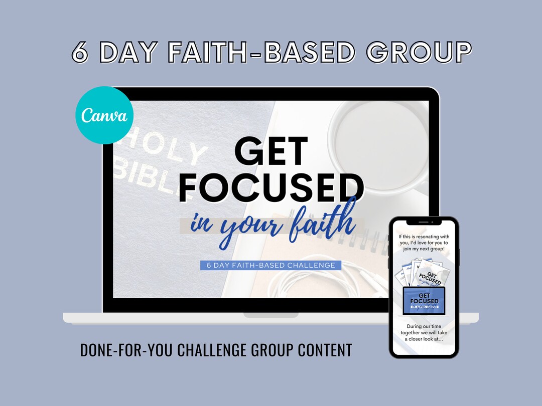 6 Day Get Focused in Your Faith, Christian Challenge Done for You ...