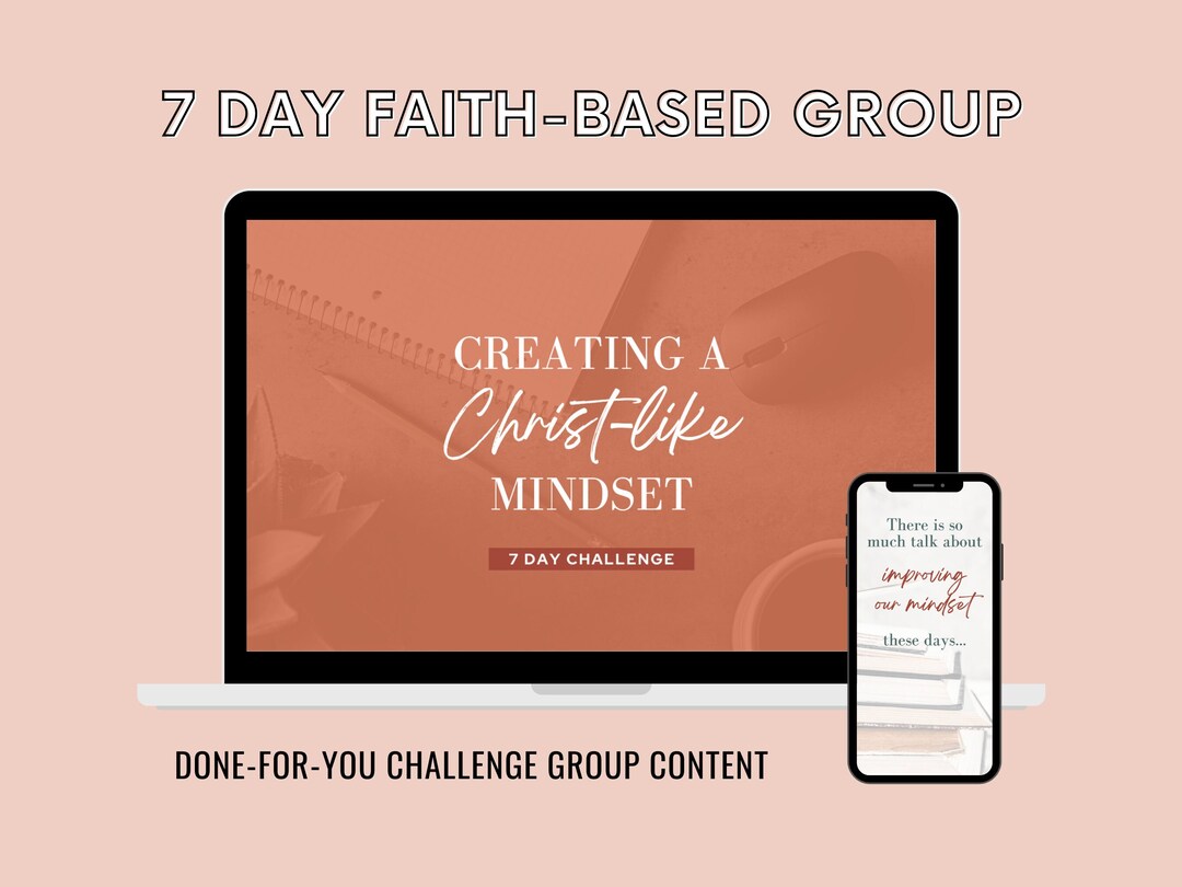 7 Day Creating a Christ-like Mindset, Challenge Group Faith-based Week ...