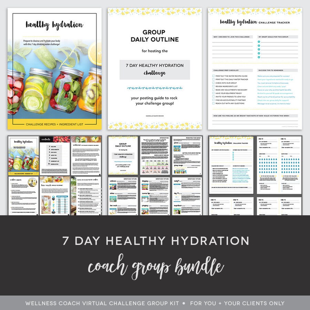 Coach Group Bundle : 7 Day Healthy Hydration Challenge - Water Recipes ...