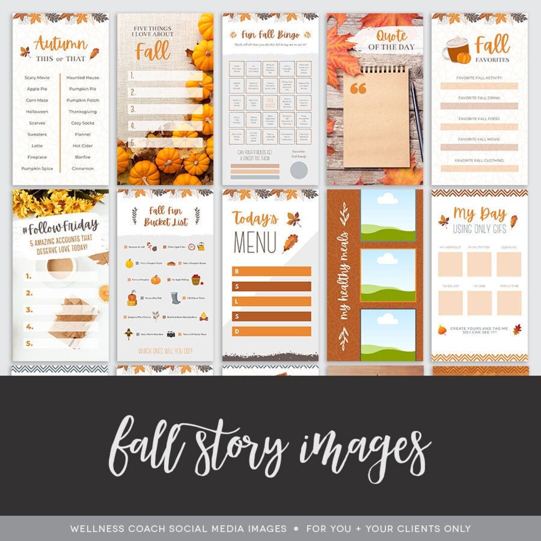 FALL Story Images : Fun Fall Story Images - Fall Engagement Stories ...