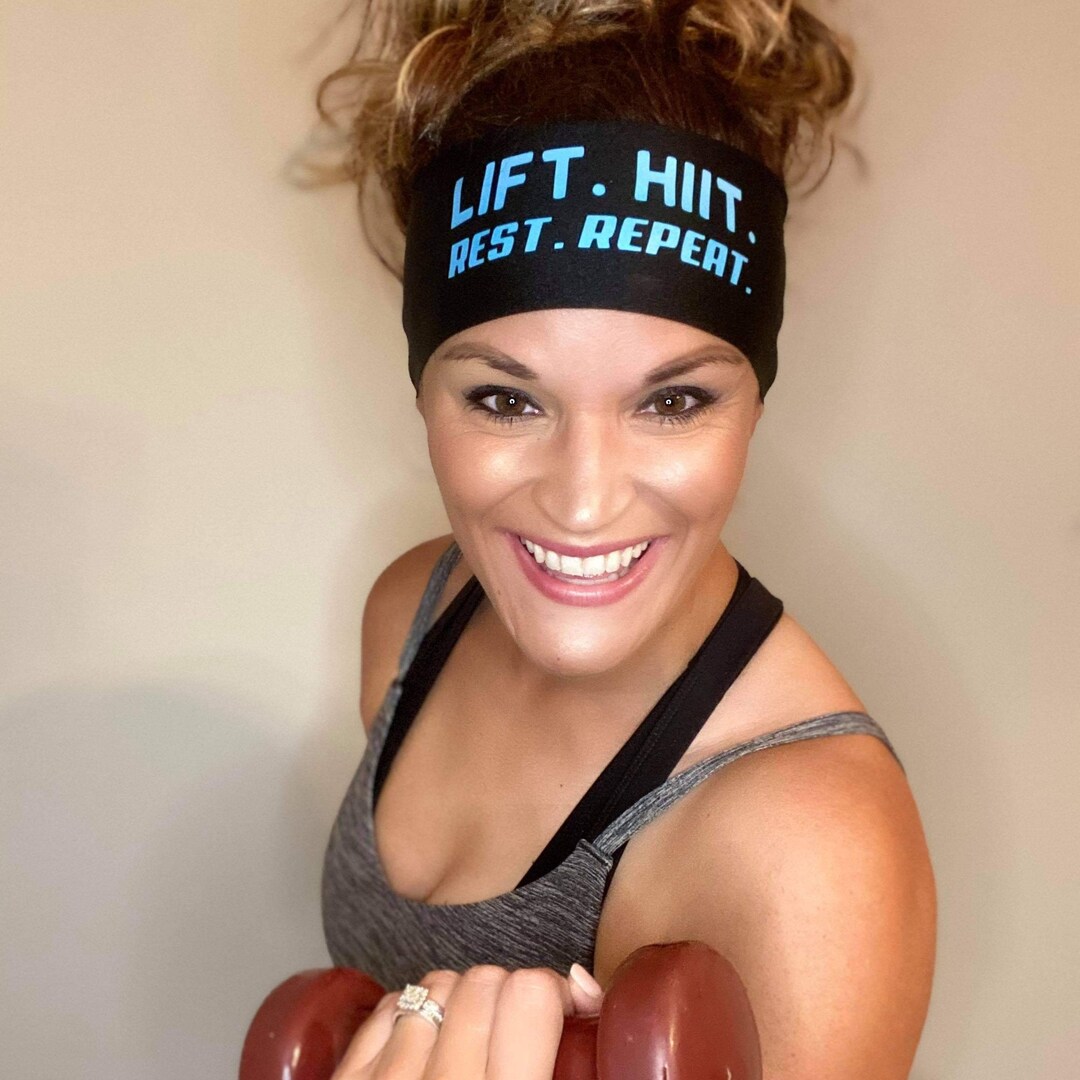 Lift Hiit Rest Repeat Headband - Lift Headband - Fitness Headband ...