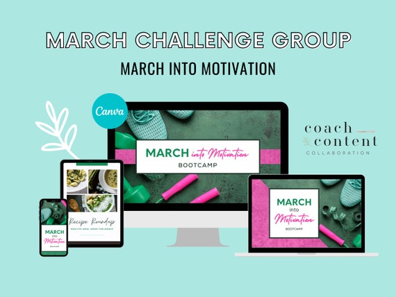 March 2021 Challenge March Into Motivation Challenge Group - Etsy