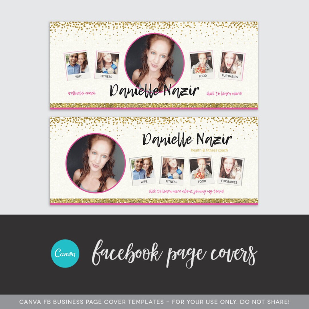 CANVA Gold Glitter Facebook Covers Coach Facebook Cover Template Coach ...