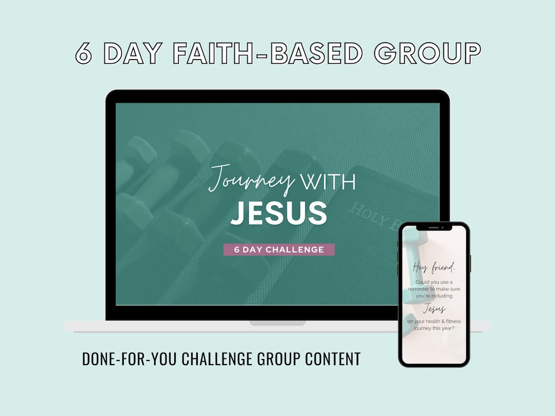 6 Day Journey With Jesus Week, Challenge Group Guide, Faith & Fitness ...