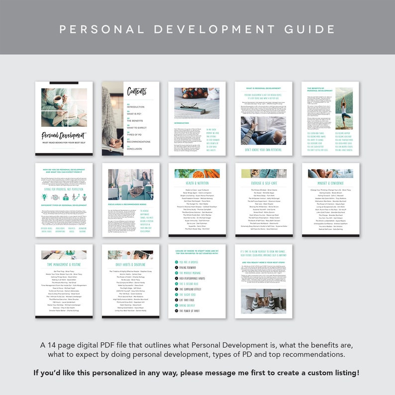 Personal Development Guide Personal Development Books PD | Etsy