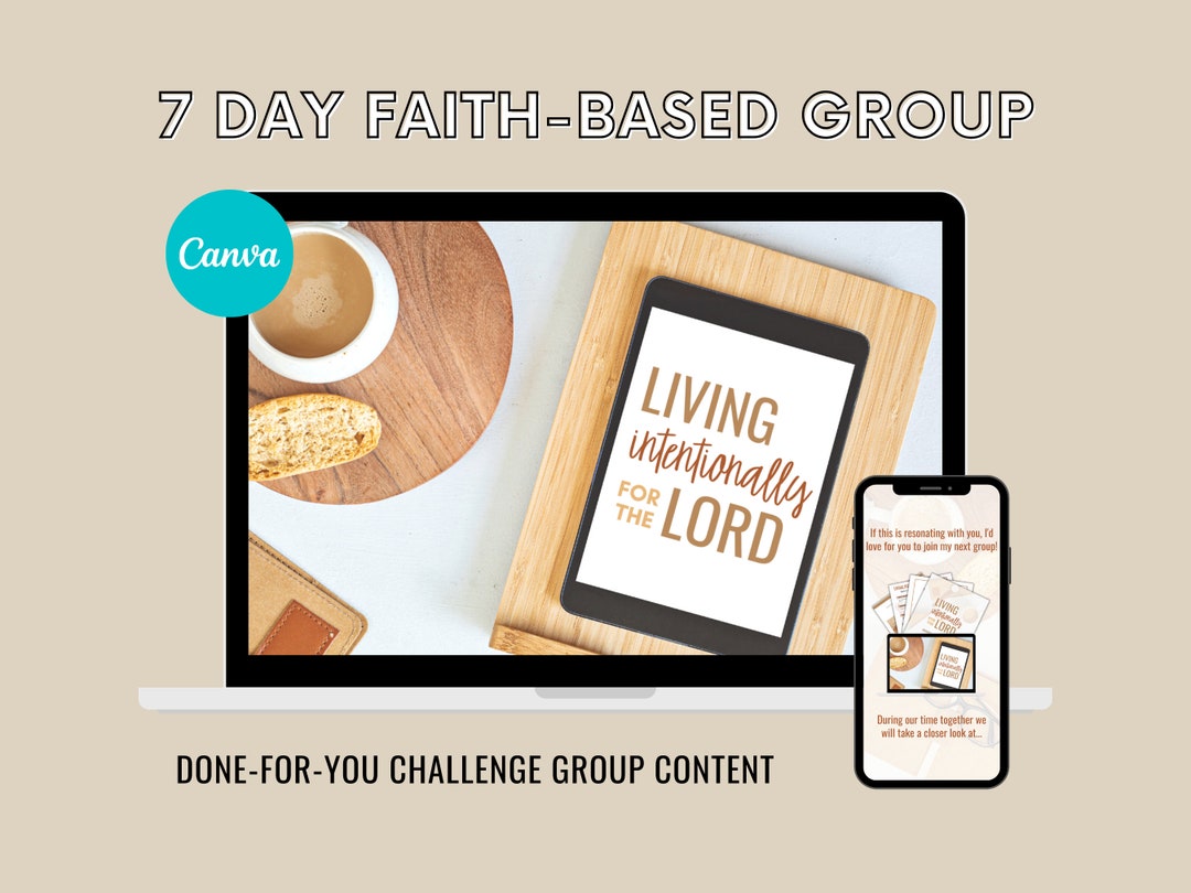7 Day Living Intentionally for the Lord, Christian Challenge Done for ...