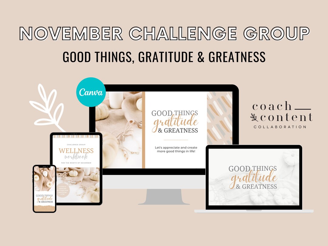 November 2022 Challenge, Good Things, Gratitude & Greatness Challenge ...
