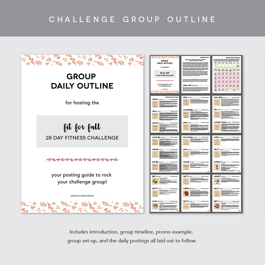 Coach Group Bundle : 28 Day Fit for Fall Fitness Challenge | Etsy