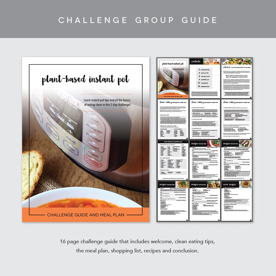 Coach Group Bundle : 5 Day Plant-based Instant Pot Challenge - Vegan ...