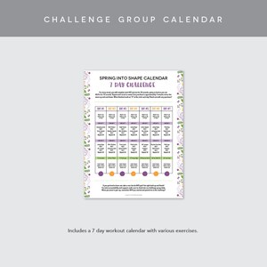 Coach Group Bundle : 7 Day Spring Into Shape Challenge Spring Challenge ...