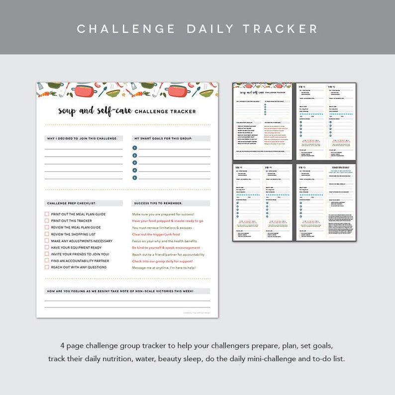 Coach Group Bundle : 5 Day Soup & Self-care Challenge - Healthy Soups ...