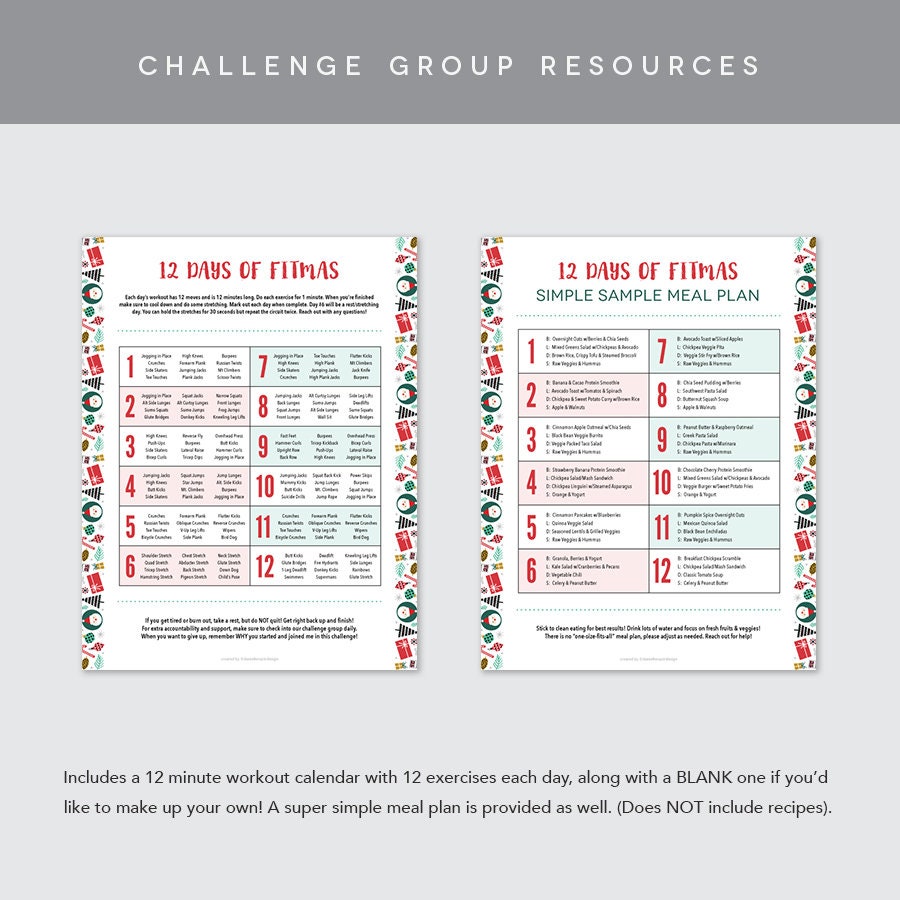 Coach Group Bundle : 12 Days of Fitmas Challenge - Holiday Fit ...