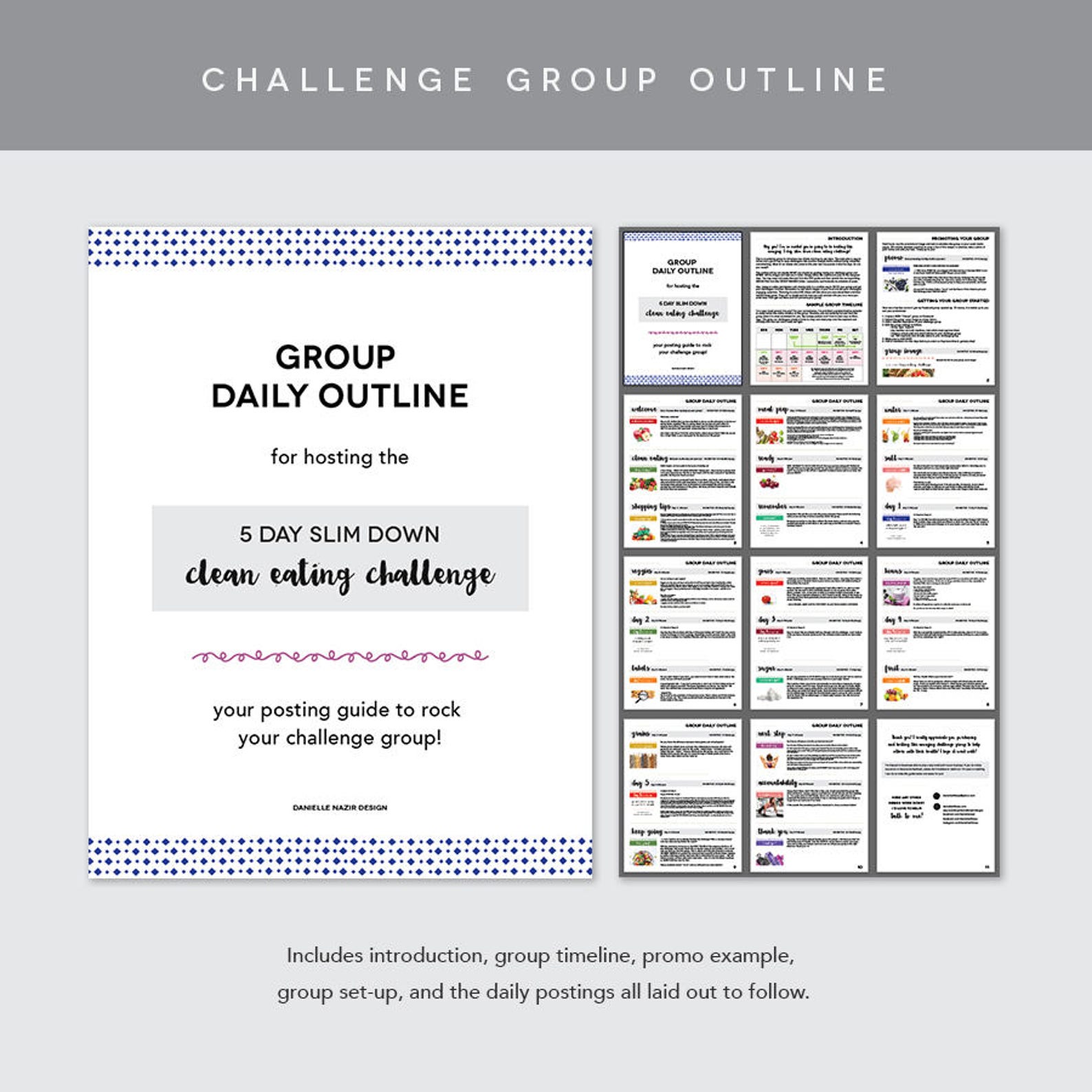 Coach Group Bundle : 5 Day Slim Down Challenge - Whole Foods Meal Plan ...