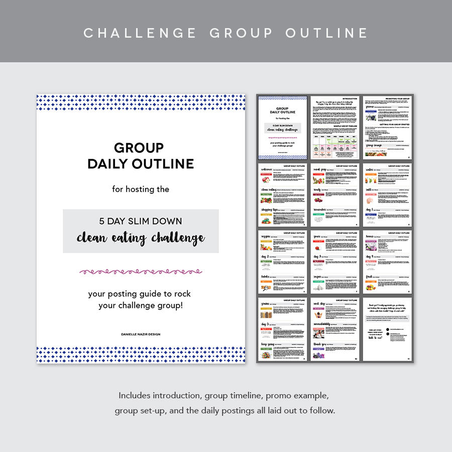 Coach Group Bundle : 5 Day Slim Down Challenge - Whole Foods Meal Plan ...
